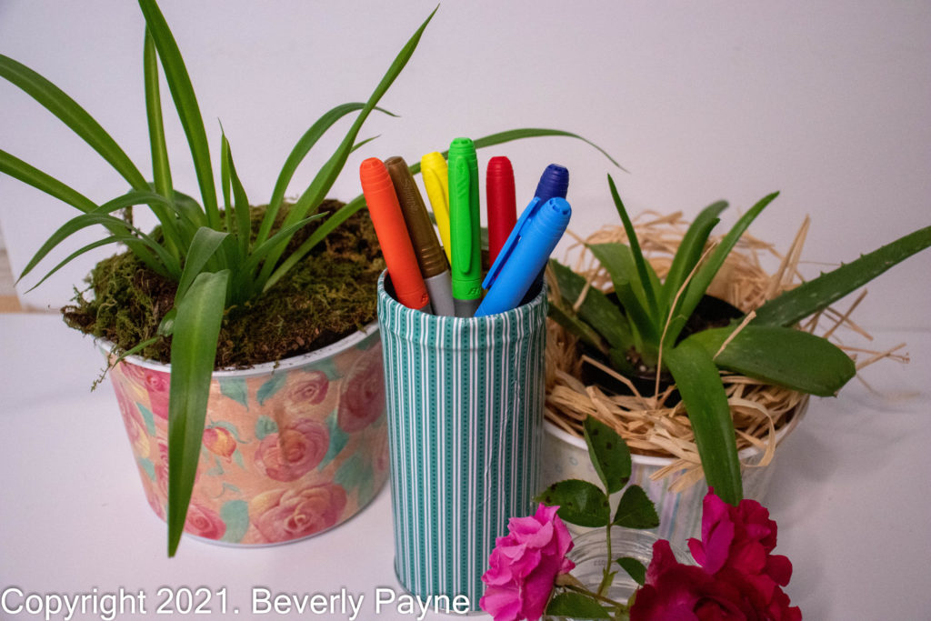 Upcycle Decoupage Container For A Quick Fun Project - Beverly Payne